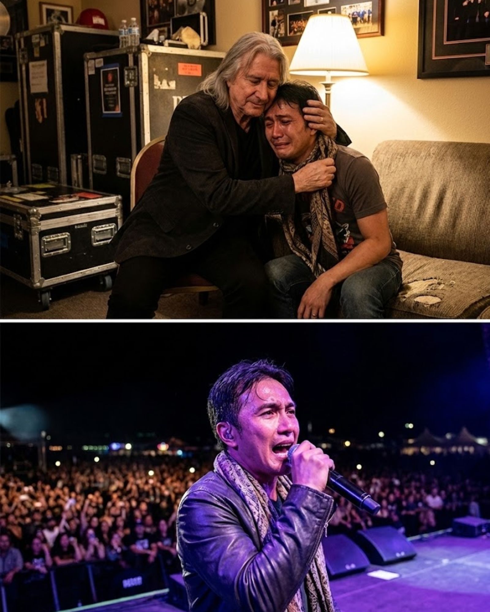 Minutes before the biggest show of his life, Arnel Pineda was crumbling ...